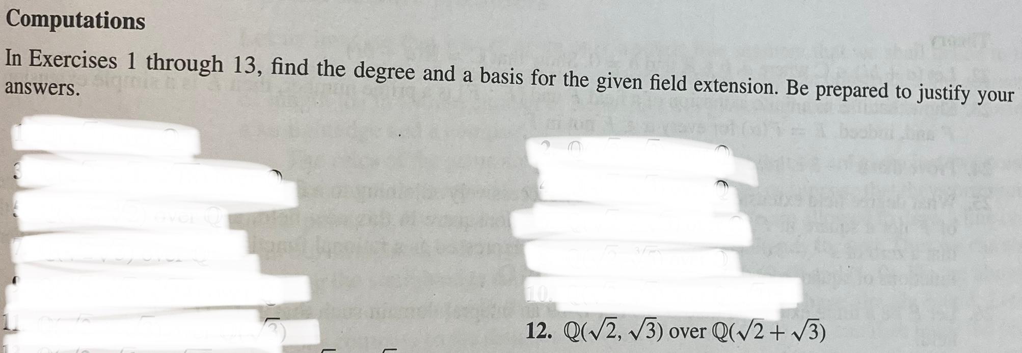 Solved Computations In Exercises 1 through 13, find the | Chegg.com