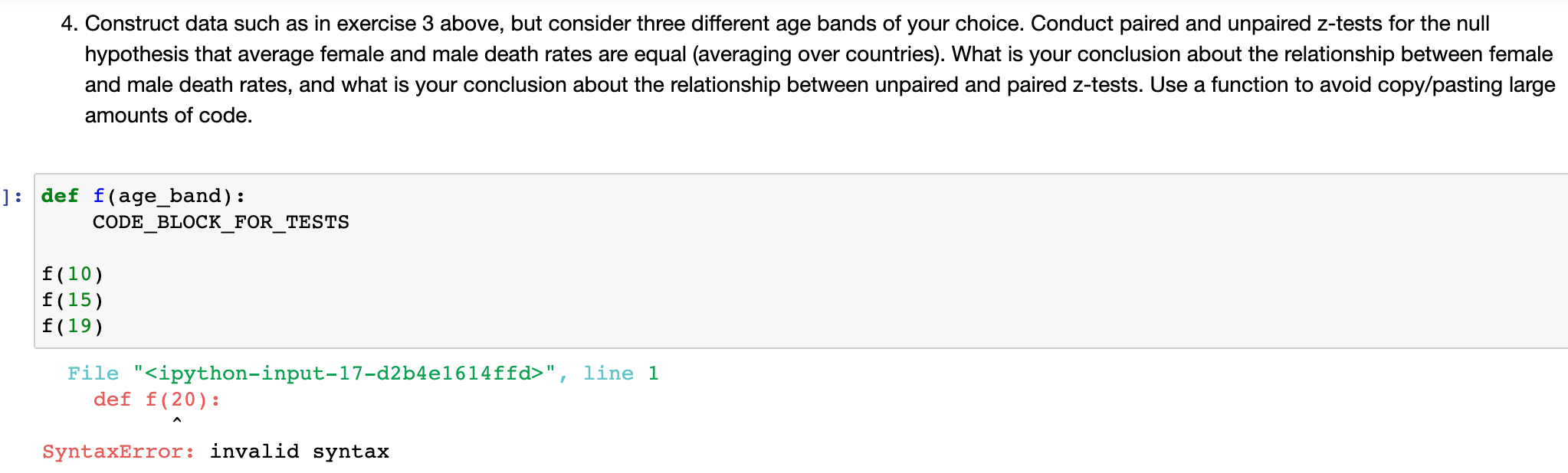 4 Construct Data Such As In Exercise 3 Above But 