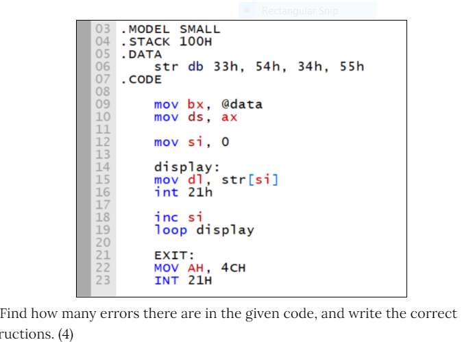 Solved Rectangular Shi 03 . MODEL SMALL 04 . STACK 100H | Chegg.com