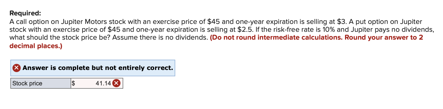 Solved Required:A call option on Jupiter Motors stock with | Chegg.com