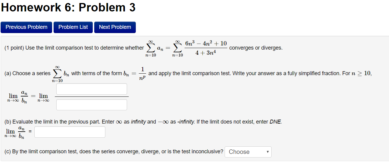 Solved Homework 6: Problem 3 Previous Problem Problem List | Chegg.com