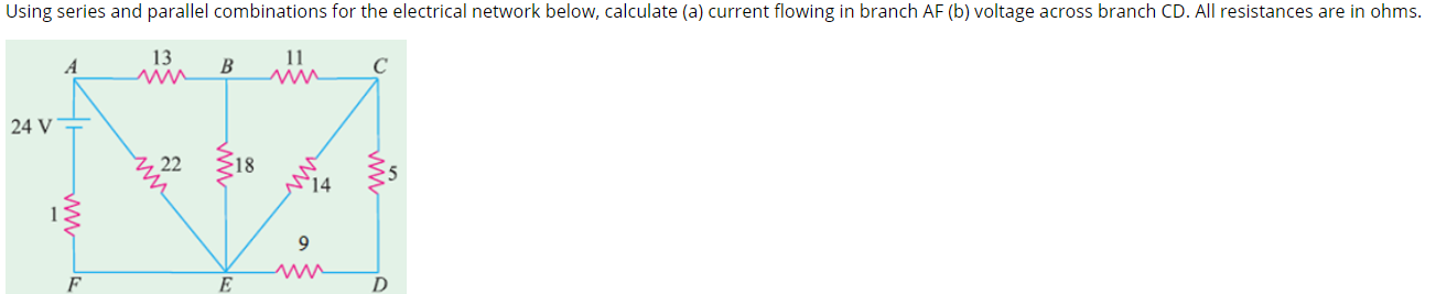 Solved Using series and parallel combinations for the | Chegg.com