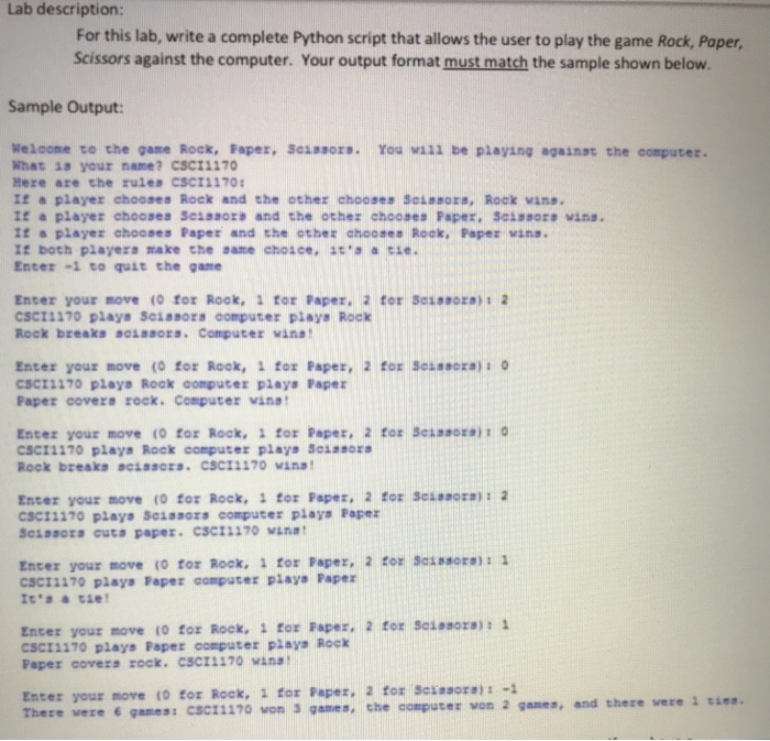 Solved Lab description: For this lab, write a complete | Chegg.com