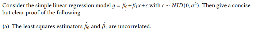 Solved Consider the simple linear regression model y = | Chegg.com
