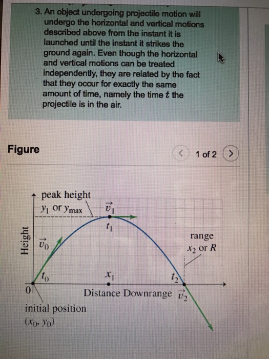 Solved 3. An object undergoing projectile motion will | Chegg.com