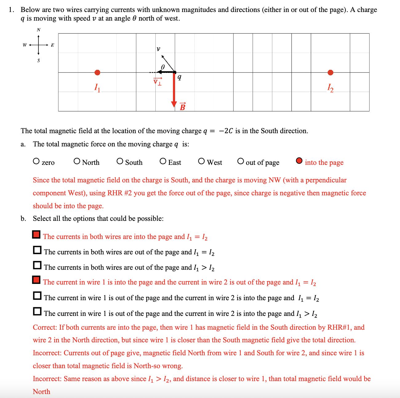 Solved How did they get A and B? ﻿Below are two wires | Chegg.com