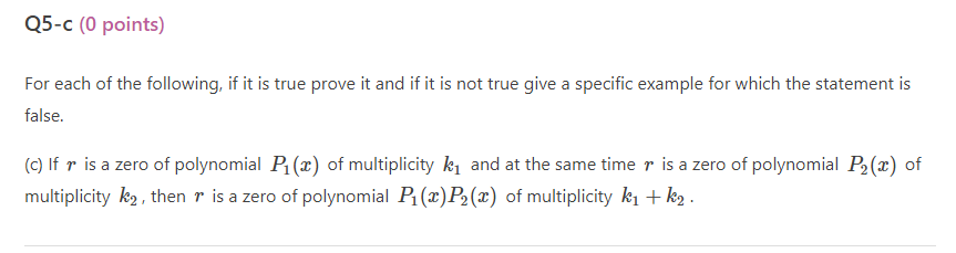 Solved For each of the following, if it is true prove it and | Chegg.com