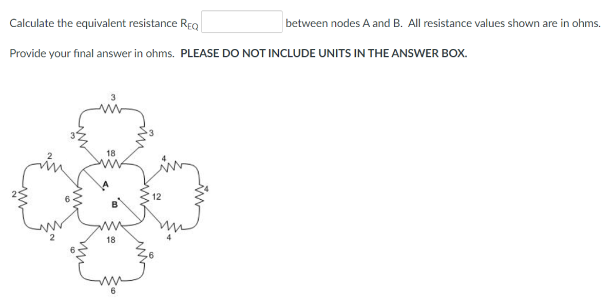 Solved Calculate the equivalent resistance REQ between nodes | Chegg.com
