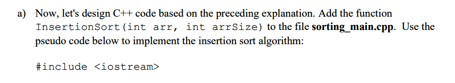 Solved Write codes in C++ . Bubblesort, Selection Sort, | Chegg.com