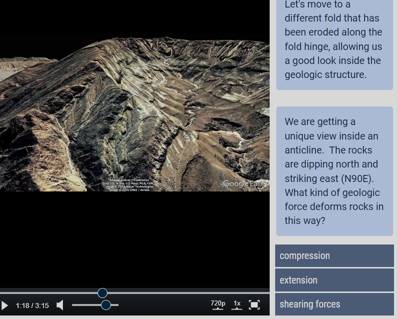 Solved Let's move to a different fold that has been eroded | Chegg.com