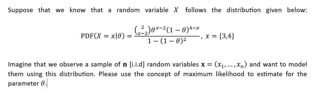 Solved Suppose that we know that a random variable follows | Chegg.com
