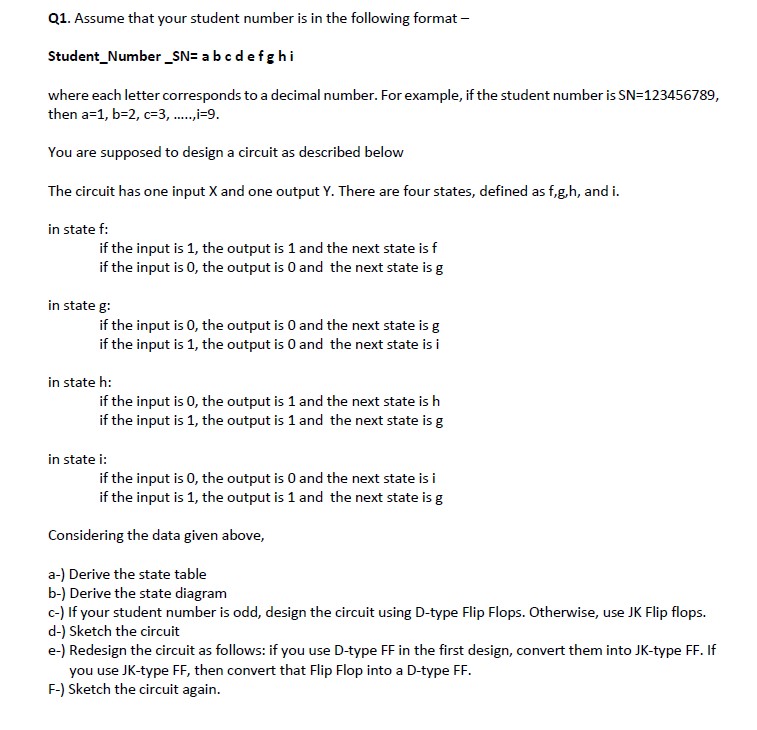 Solved MY STUDENT NUMBER = 200412020Q1. Assume that your | Chegg.com