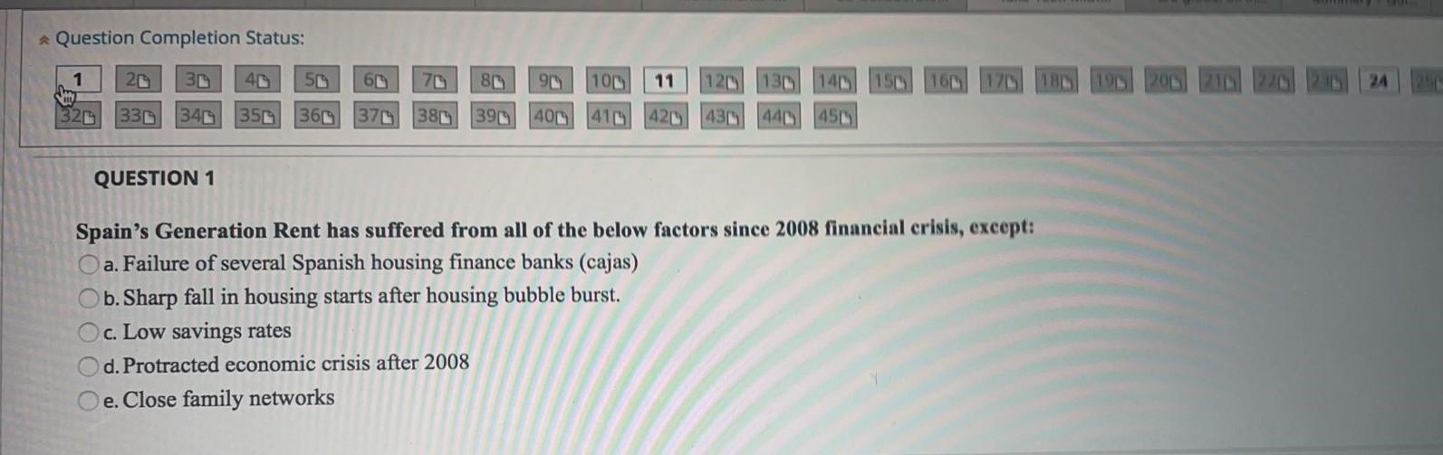 Solved *Question Completion Status: 1 20 30 40 50 60 70 8 90 | Chegg.com