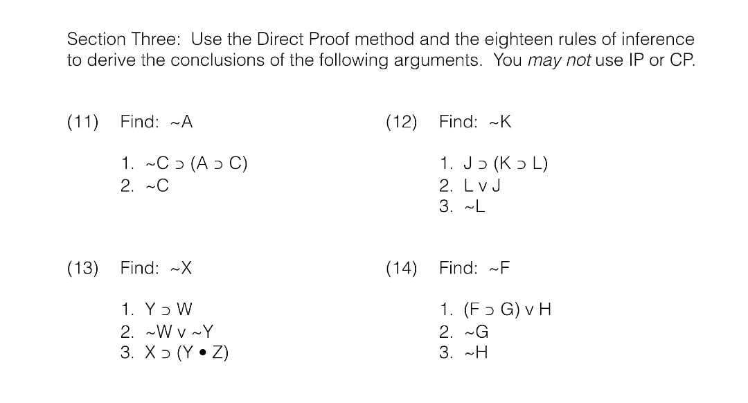 Solved Section Three: Use the Direct Proof method and the | Chegg.com