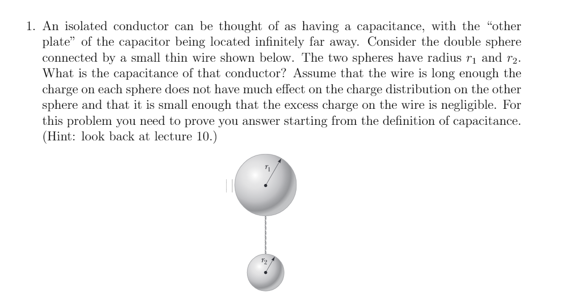 Solved 1. An isolated conductor can be thought of as having | Chegg.com