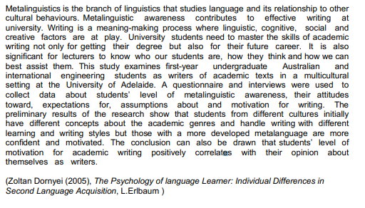 Solved Metalinguistics is the branch of linguistics that | Chegg.com