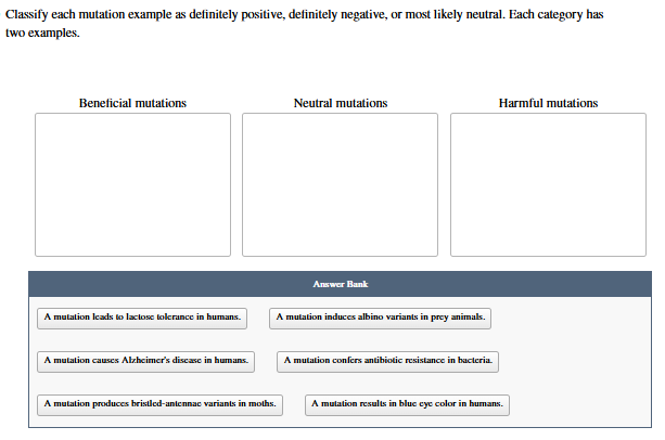 High Quality SOLUTION Classify each mutation example as definitely | Chegg.com