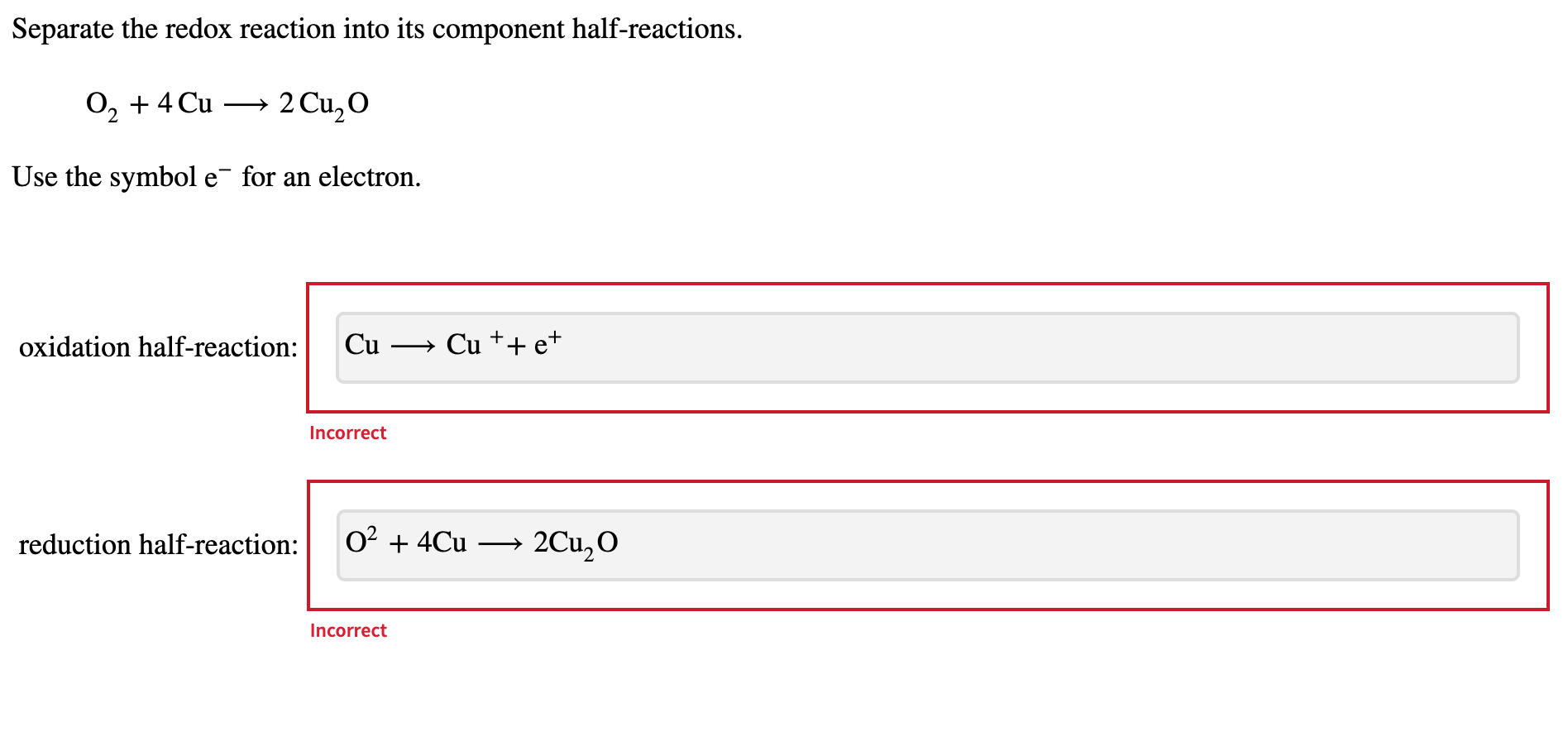 Solved Separate the redox reaction into its component | Chegg.com