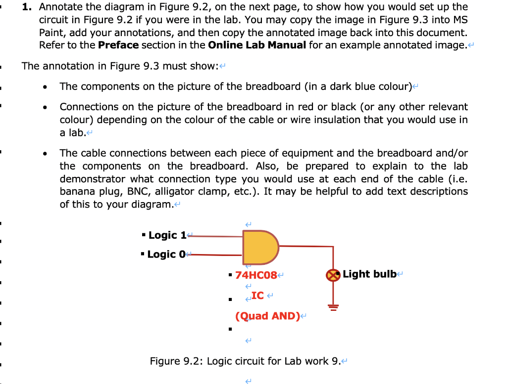 Solved Annotate the diagram in Figure 9.2, on the next page, | Chegg.com