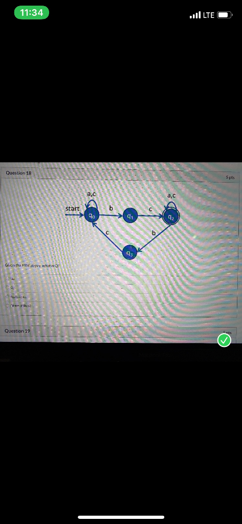 Solved given the FSM above, what is Q? what is E? given the | Chegg.com