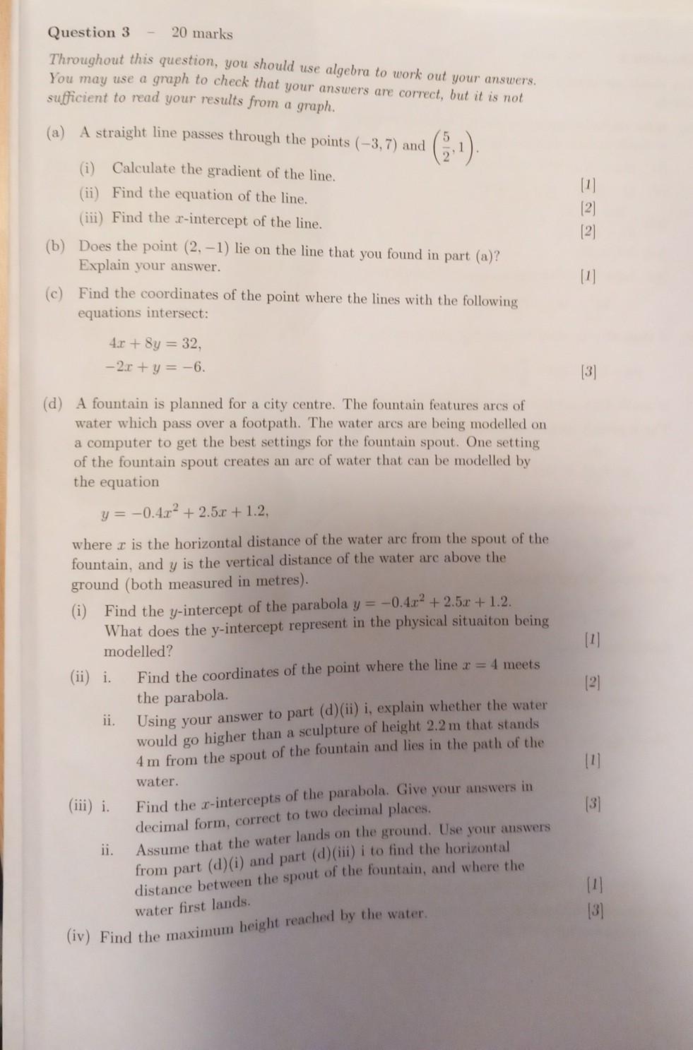 Solved Question 3 - 20 marks Throughout this question, you | Chegg.com