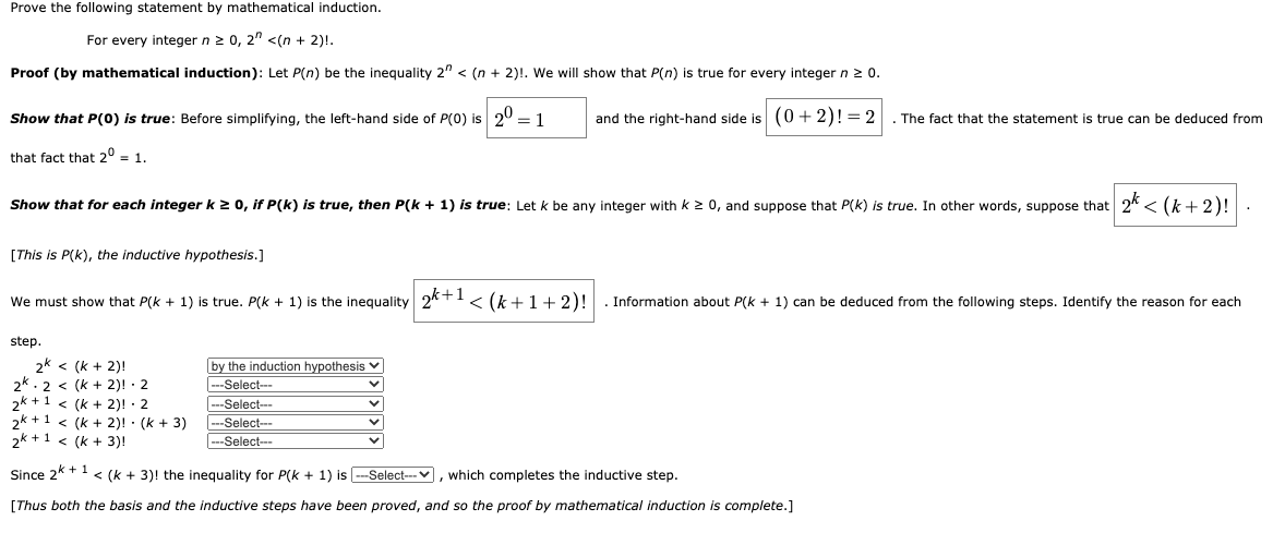 Solved Prove the following statement by mathematical | Chegg.com
