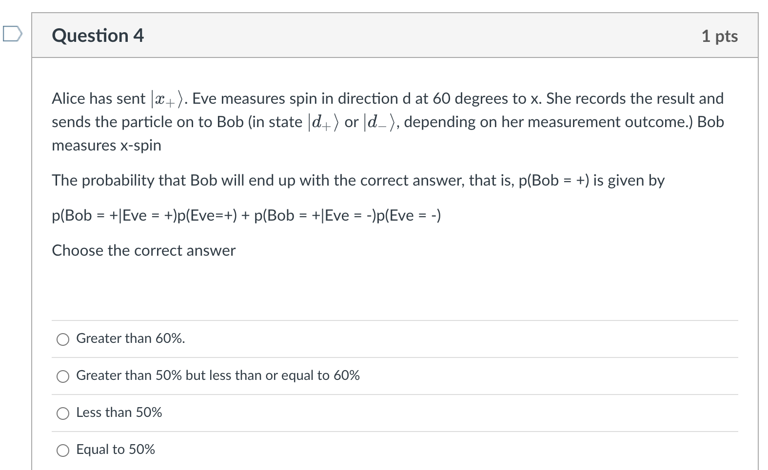 Solved Alice will be sending Bob the answer to a yes/no | Chegg.com
