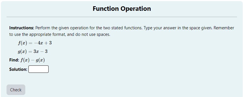 Solved Instructions Perform The Given Operation For The Two 