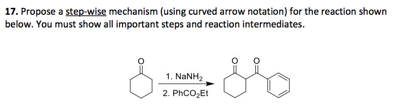 Solved Propose a step-wise mechanism (using curved arrow | Chegg.com