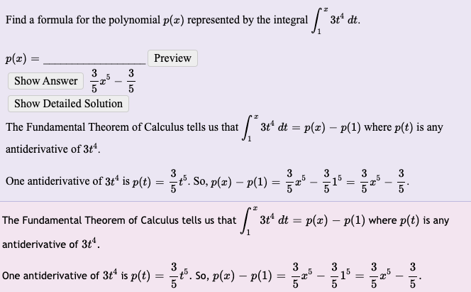 Solved Find a formula for the polynomial p(x) represented by | Chegg.com