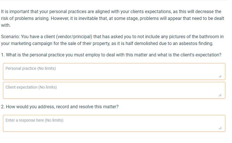 Solved It is important that your personal practices are | Chegg.com