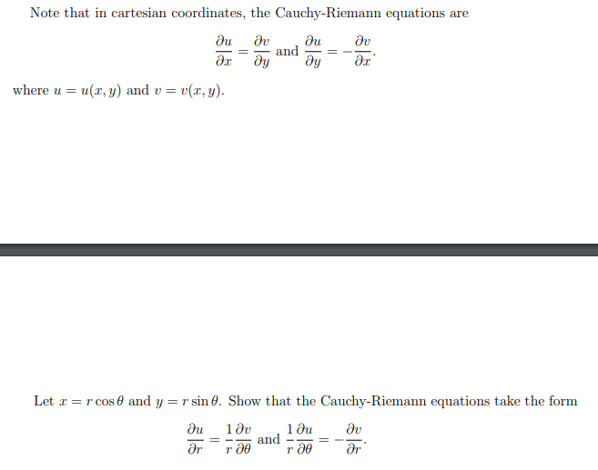 Cauchy Riemann Equations In Cartesian Form - Tessshebaylo