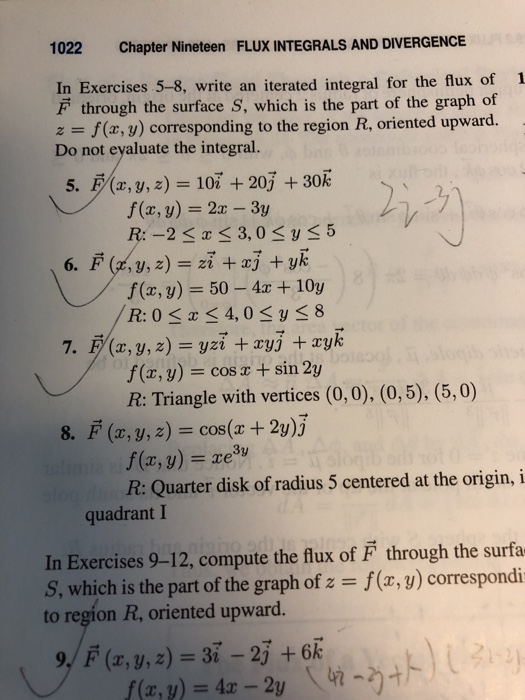 Solved 1022 Chapter Nineteen FLUX INTEGRALS AND DIVERGENCE | Chegg.com