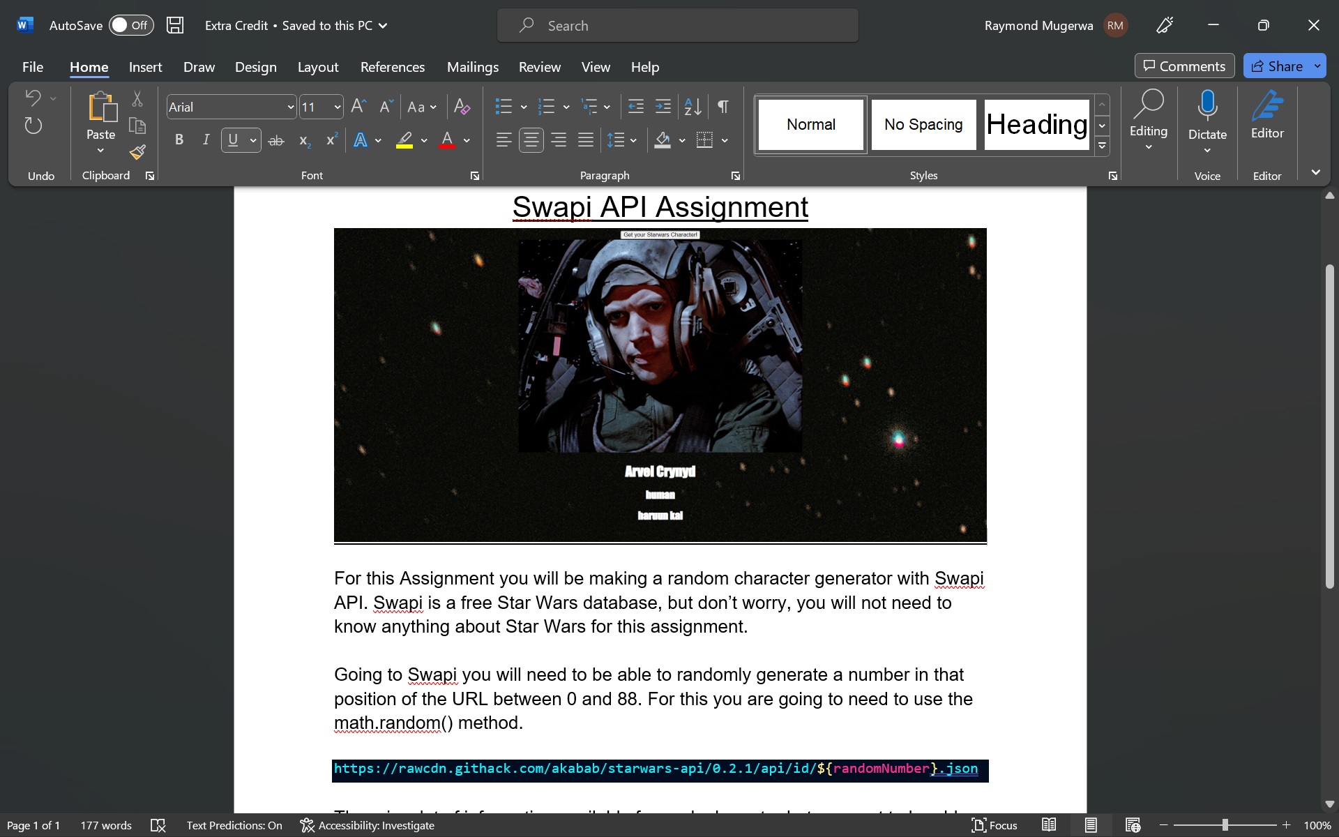 Solved For this Assignment you will be making a random | Chegg.com