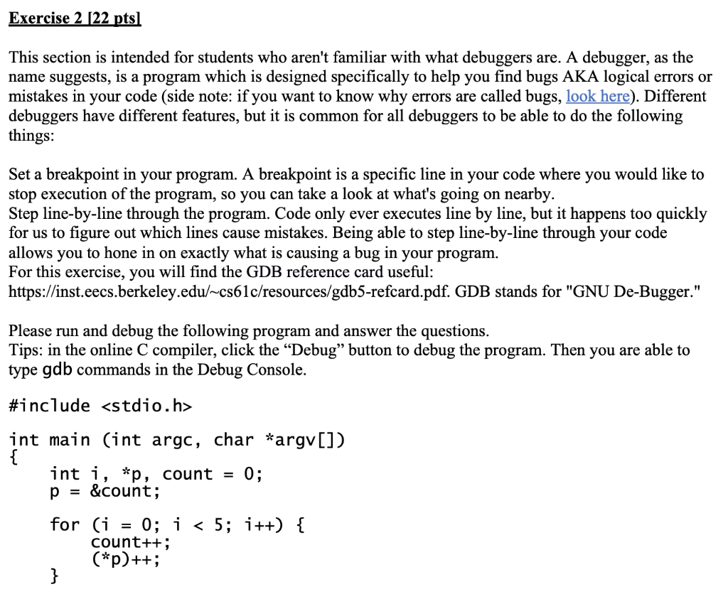 Exercise 2 [22 pts This section is intended for | Chegg.com