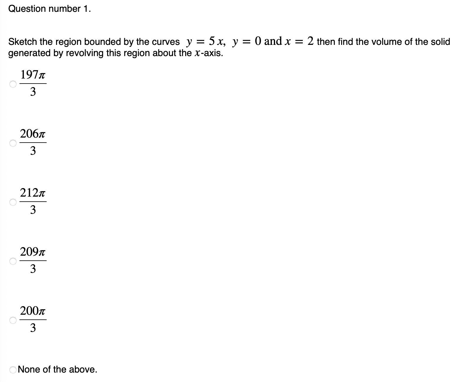 Solved Question number 1.Sketch the region bounded by the | Chegg.com