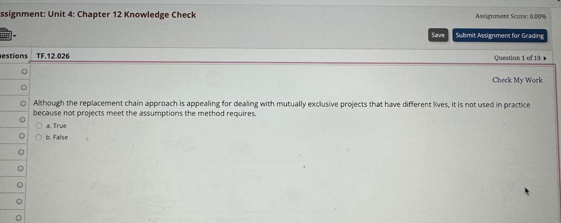 Solved Although the replacement chain approach is appealing | Chegg.com