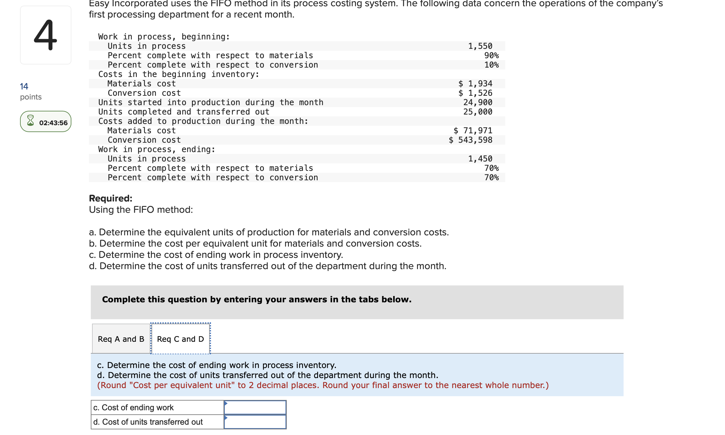 Solved Required: Using the FIFO method: a. Determine the | Chegg.com