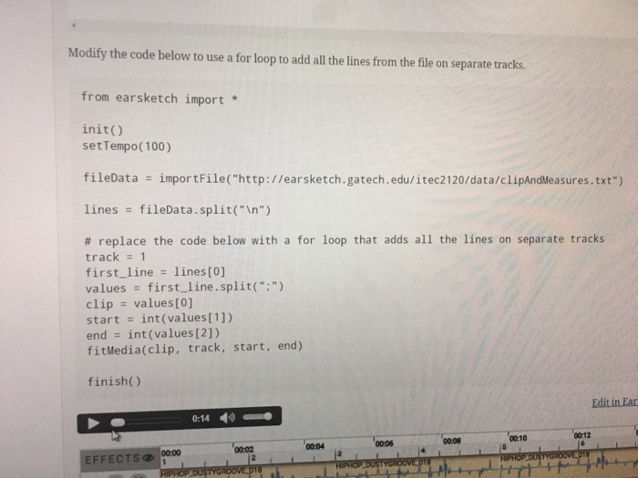 Solved Modify the code below to use a for loop to add all | Chegg.com