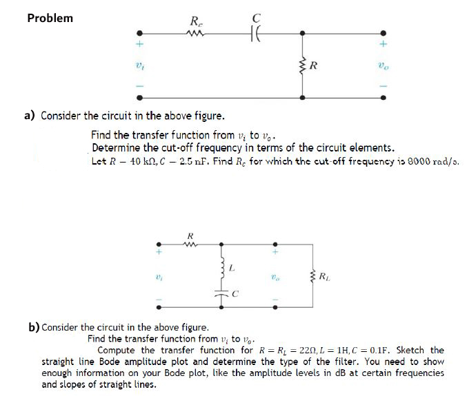 Solved Problem a) Consider the circuit in the above figure. | Chegg.com