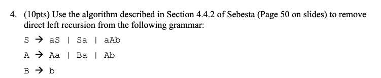 Solved 4. (10pts) Use the algorithm described in Section | Chegg.com