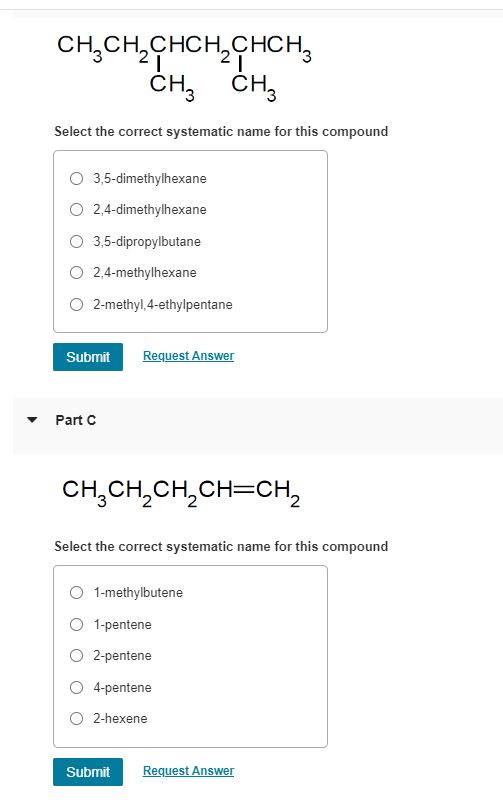 Solved Select the correct systematic name for this | Chegg.com