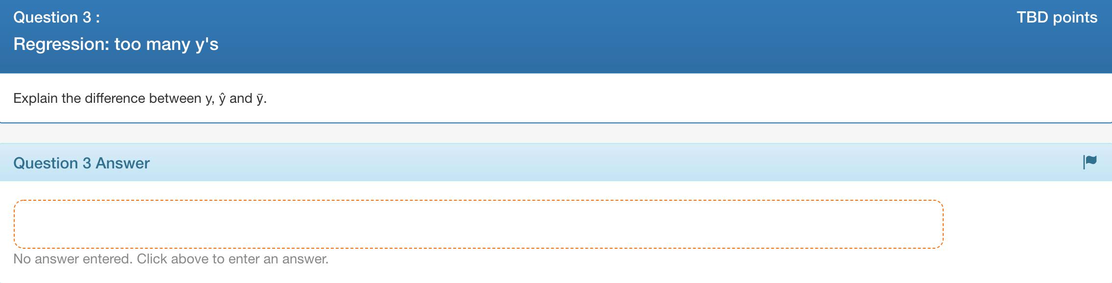 Solved TBD points Question 3 : Regression: too many y's | Chegg.com