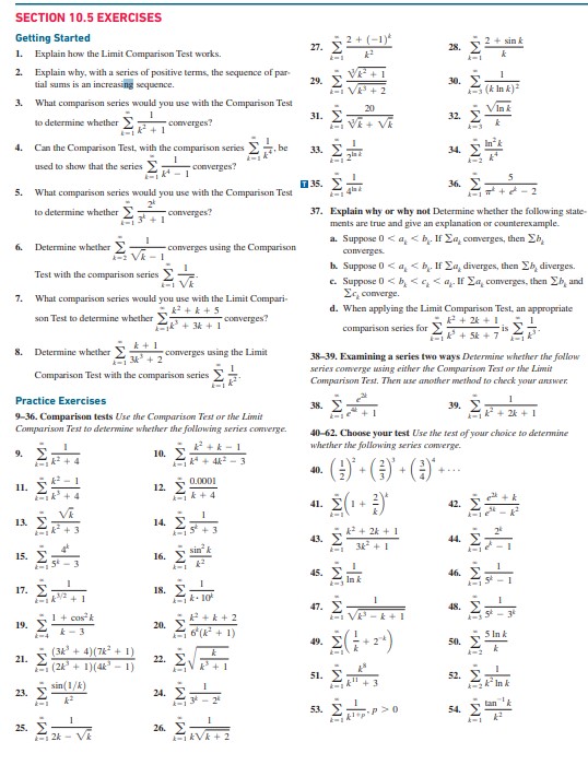 Solved SECTION 10.5 EXERCISES Getting Started 1. Explain how | Chegg.com