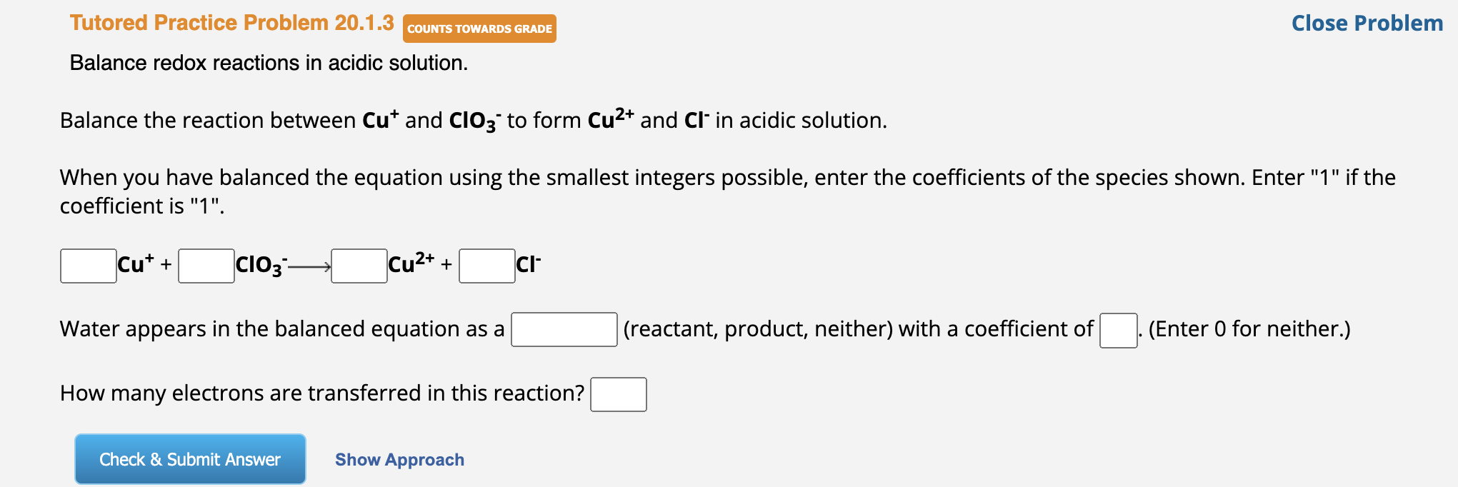 Solved Tutored Practice Problem 20 1 3 Close Problen Balance