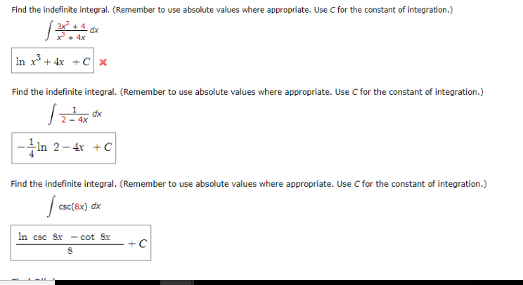 Solved Find the indefinite integral. (Remember to use | Chegg.com