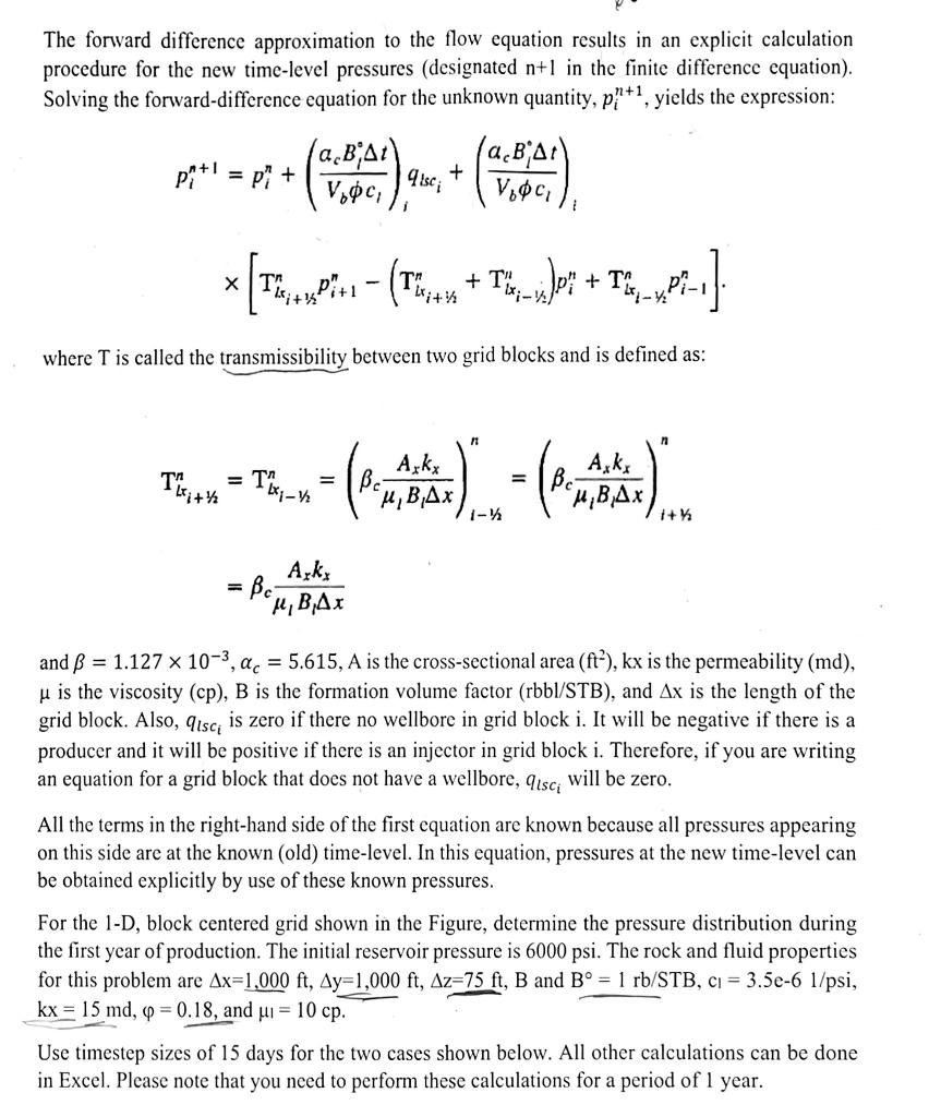 Solved The forward difference approximation to the flow | Chegg.com