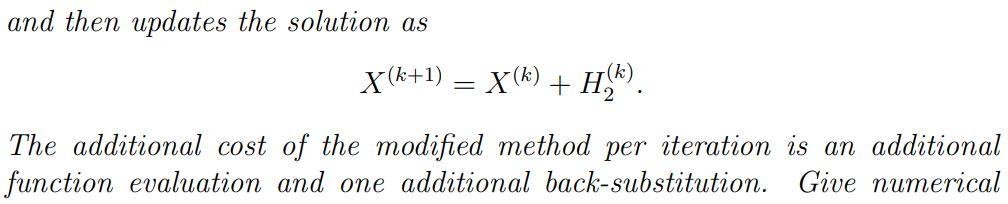 Exercise 28 Improved Newton's method. The modified | Chegg.com