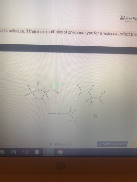 Solved 9 Question (1 point) Select the bond in each molecule | Chegg.com Solved 9 Question (1 point) Select the bond in each molecule | Chegg.com
