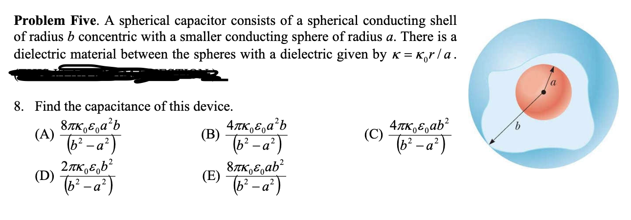 Solved Problem Eleven. A cube shaped capacitor has an | Chegg.com